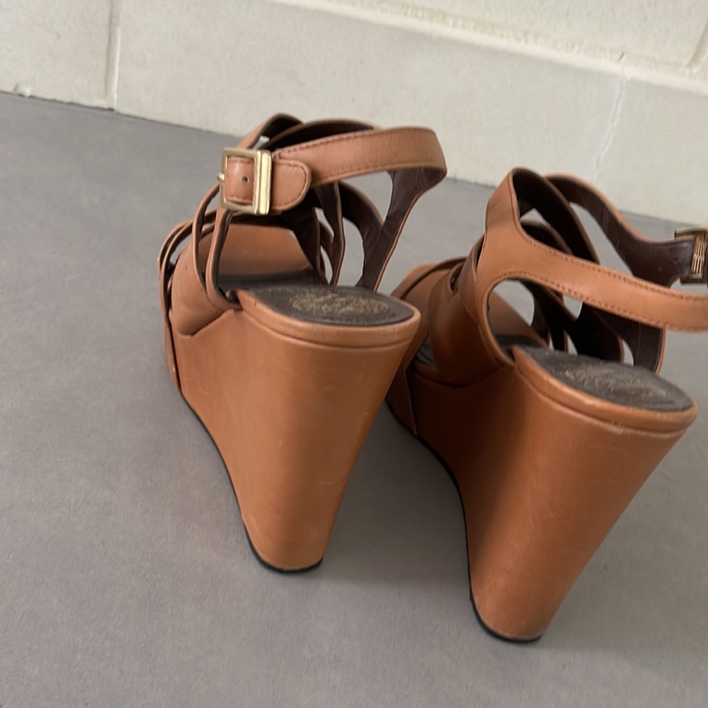 Tan Platform Wedges - Gem
